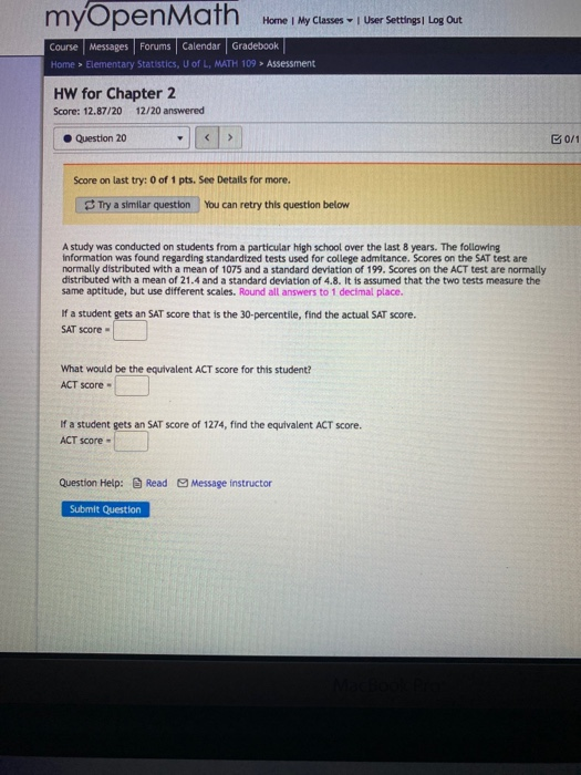 Solved myOpenMath Home My Classes - User Settings Log Out | Chegg.com