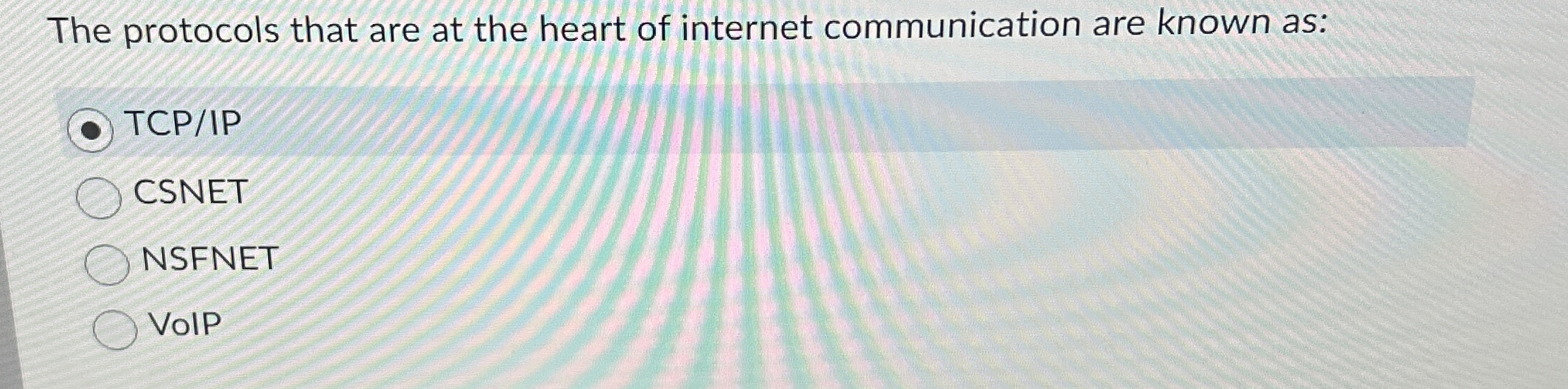 Solved The protocols that are at the heart of internet | Chegg.com