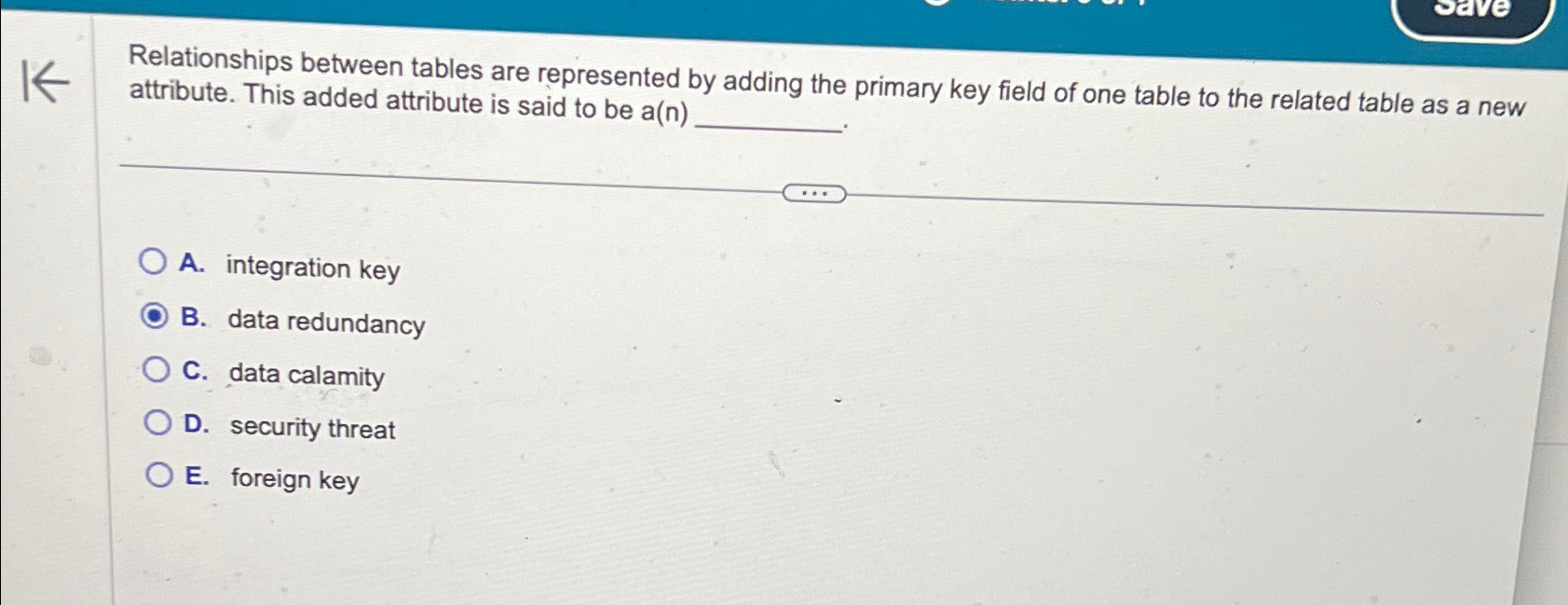 Solved Relationships between tables are represented by | Chegg.com