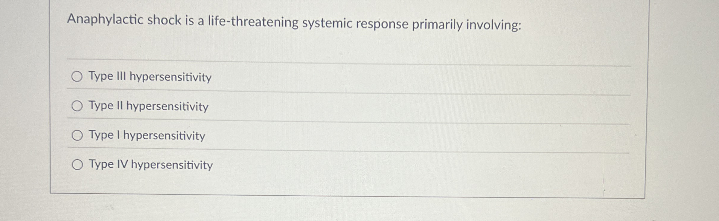 Solved Anaphylactic shock is a life-threatening systemic | Chegg.com