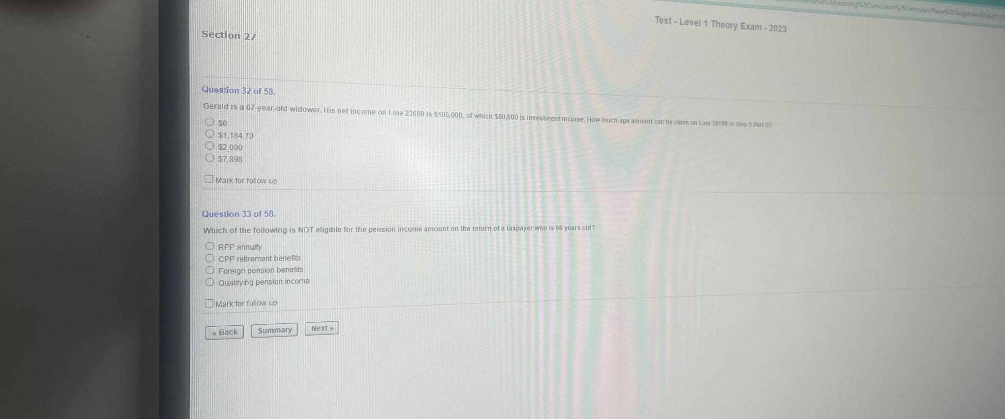 Solved Section 27Test - ﻿Level 1 ﻿Theory Exam - 2023Question | Chegg.com