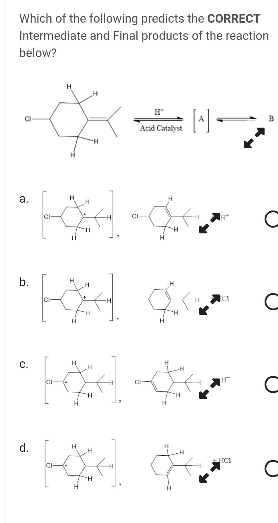Solved Which of the following predicts the CORRECT | Chegg.com