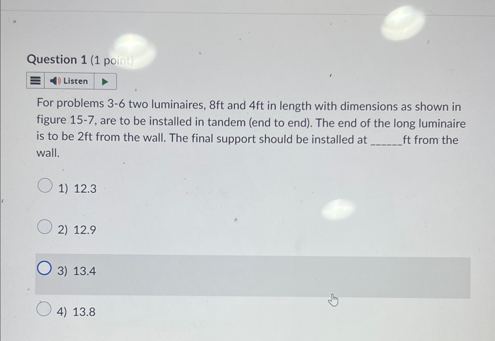 Solved Question 1 (1 ﻿point)ListenFor problems 3-6 ﻿two | Chegg.com