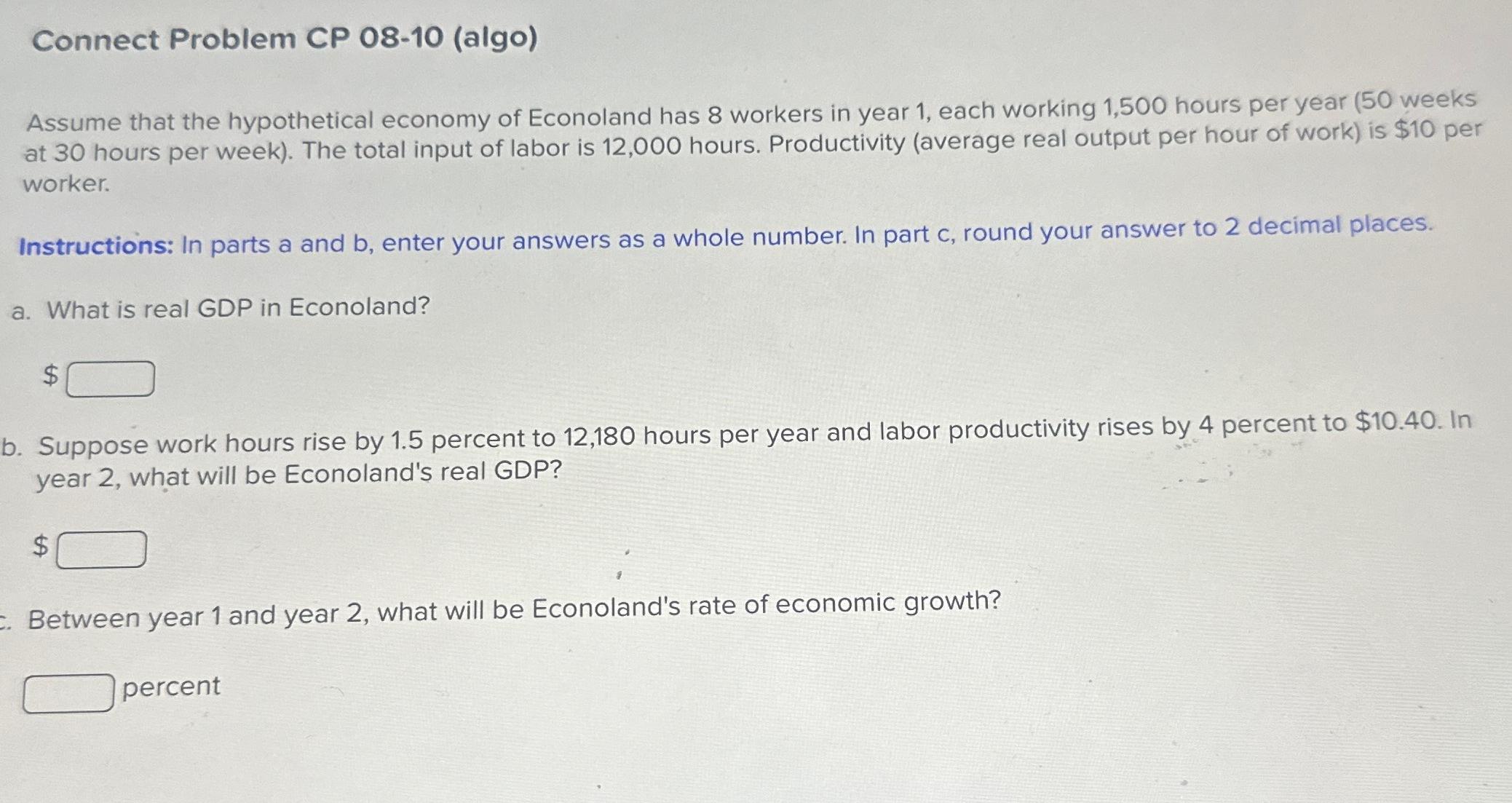 Solved Connect Problem CP 08-10 (algo)Assume that the | Chegg.com