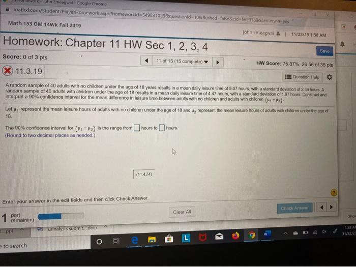 Solved Work - John Emeagwai - Google Chrome | Chegg.com