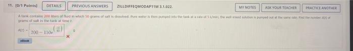 Solved 11. [0/1 Points! DETAILS PREVIOUS ANSWERS | Chegg.com Solved 11. [0/1 Points! DETAILS PREVIOUS ANSWERS | Chegg.com
