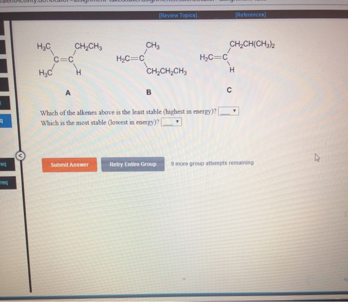 Solved Review Topics References] CH2CH(CH3)2 CH3 CH2CH3 Hас | Chegg.com