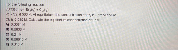 Solved Consider the following reaction: C(s) + H2O(g) = | Chegg.com
