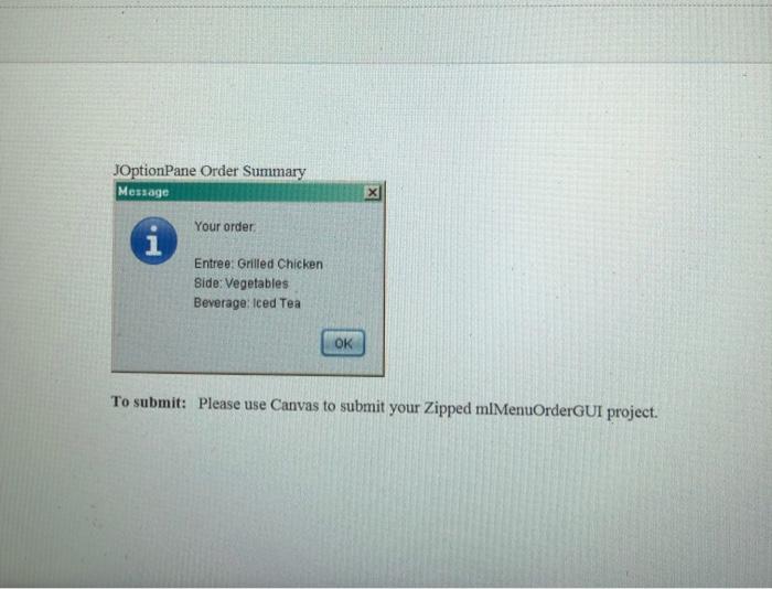 Solved Page CSC110AB Minilab Menu Order GUI The program: You | Chegg.com