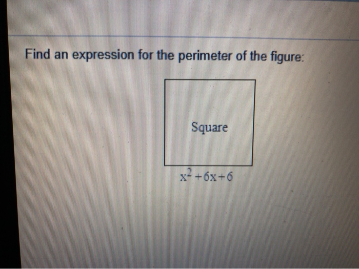 Solved Find an expression for the perimeter of the figure: | Chegg.com