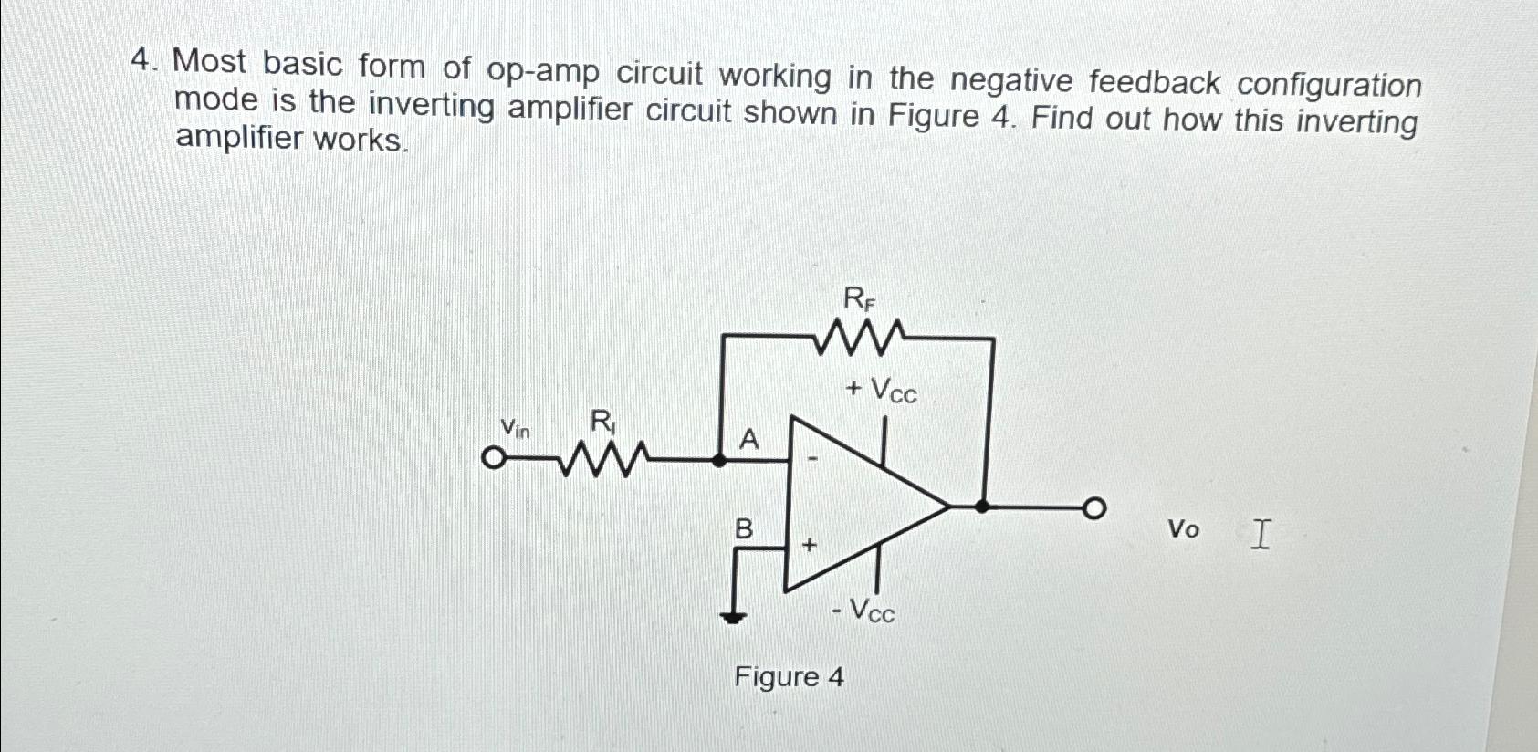 Solved Most basic form of op-amp circuit working in the | Chegg.com