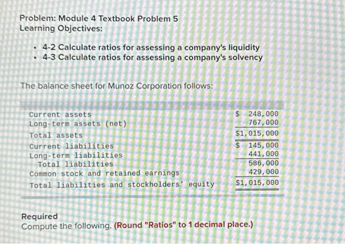 Solved Problem: Module 4 Textbook Problem 5 Learning | Chegg.com