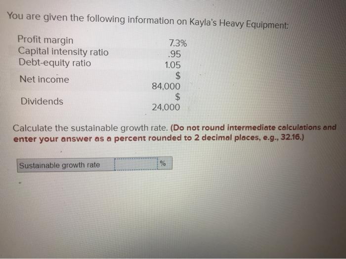 Solved You are given the following information on Kayla's | Chegg.com