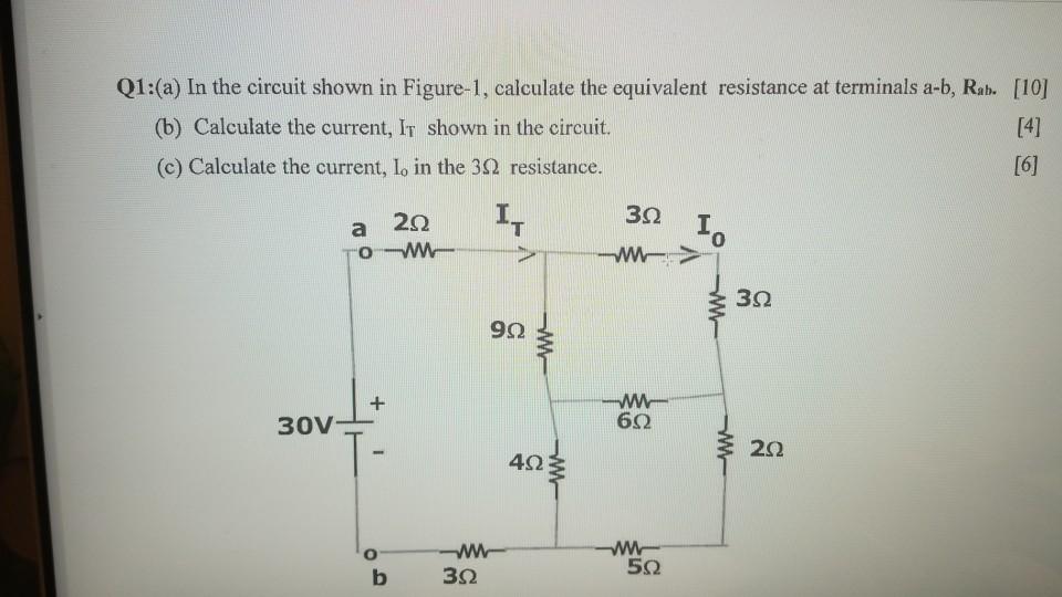 Solved Q1:(a) In the circuit shown in Figure-1, calculate | Chegg.com