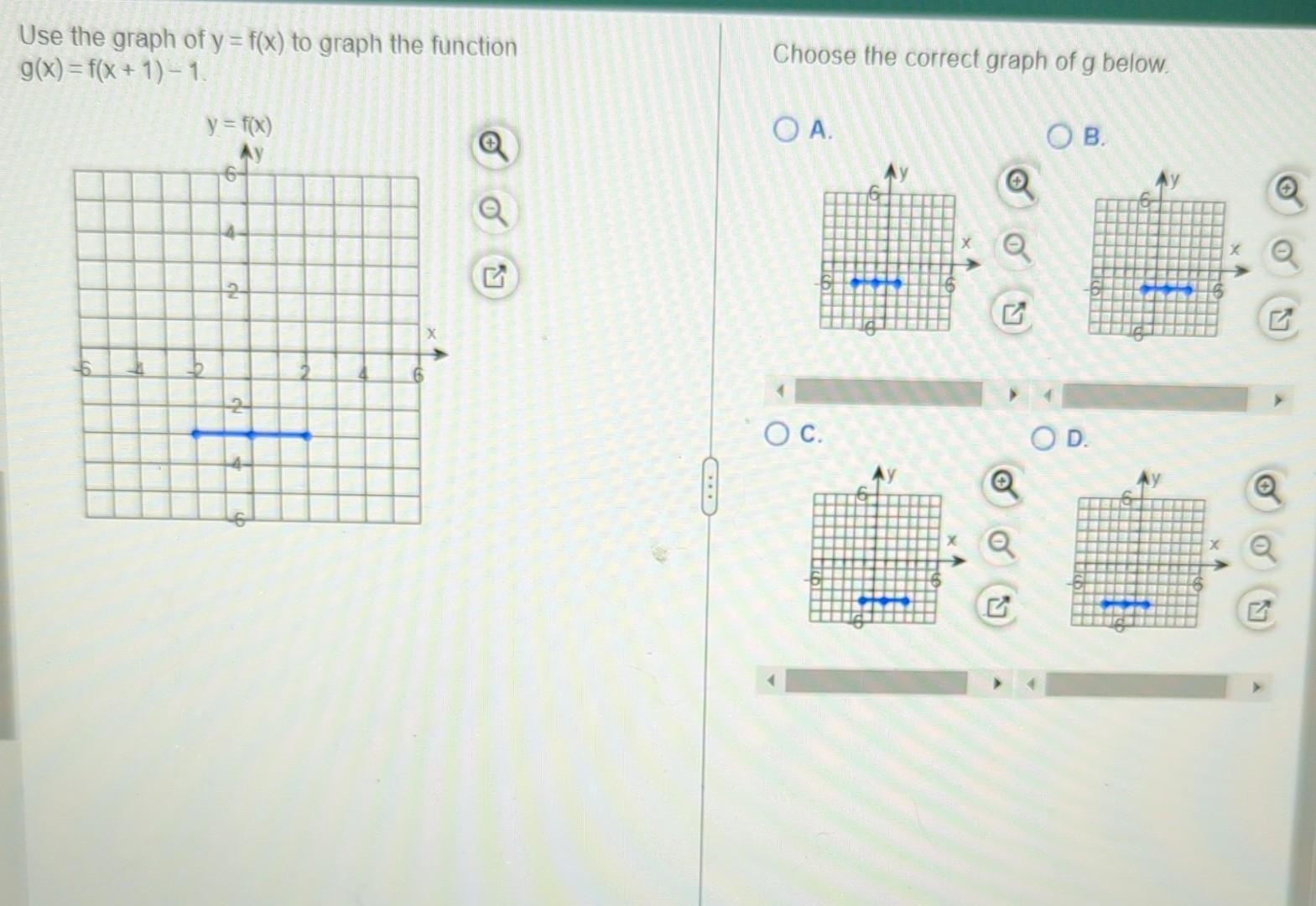 Solved Use the graph of y=f(x) to graph the function | Chegg.com