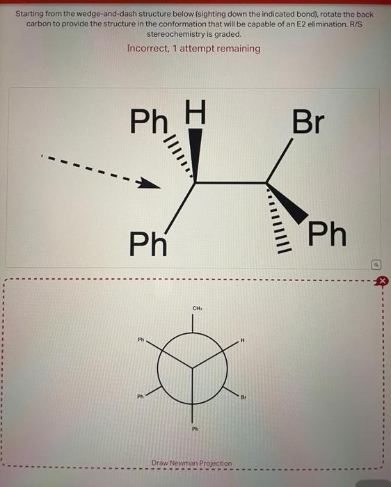 Solved Starting from the wedge-and-dash structure below | Chegg.com