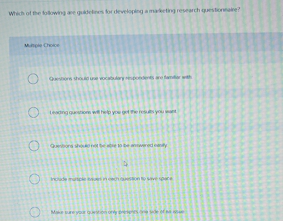 Solved Which of the following are guidelines for developing | Chegg.com