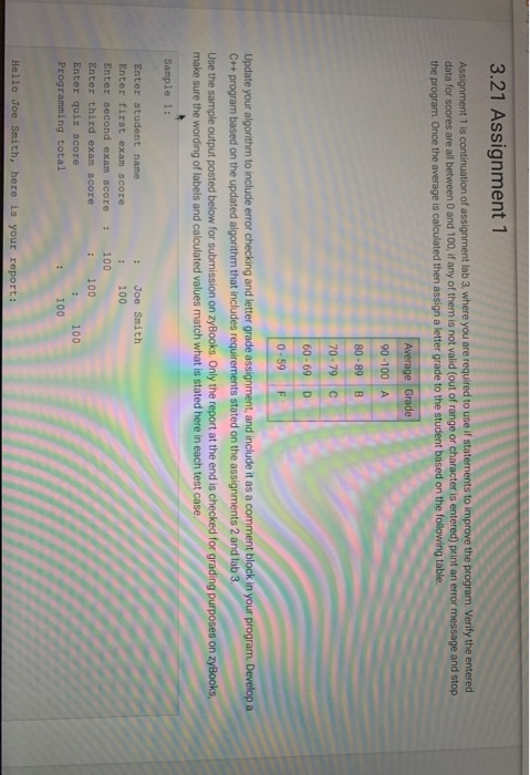 Solved 3.21 Assignment 1 Assignment 1 is continuation of | Chegg.com