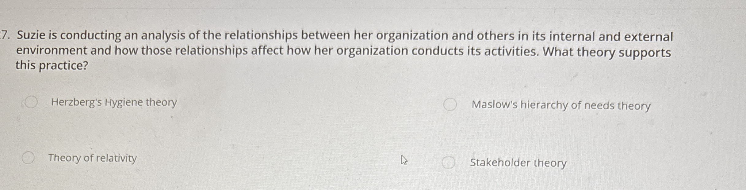 Suzie is conducting an analysis of the relationships | Chegg.com