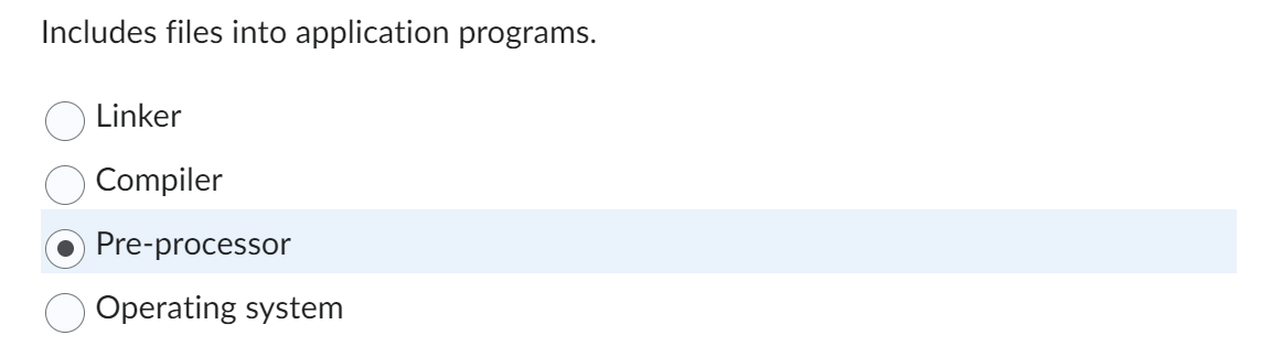 Solved Includes files into application | Chegg.com
