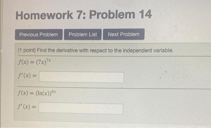 Solved Homework 7: Problem 14 Previous Problem Problem List | Chegg.com
