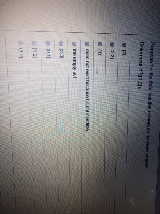 Solved Suppose f is the floor function defined on the real | Chegg.com