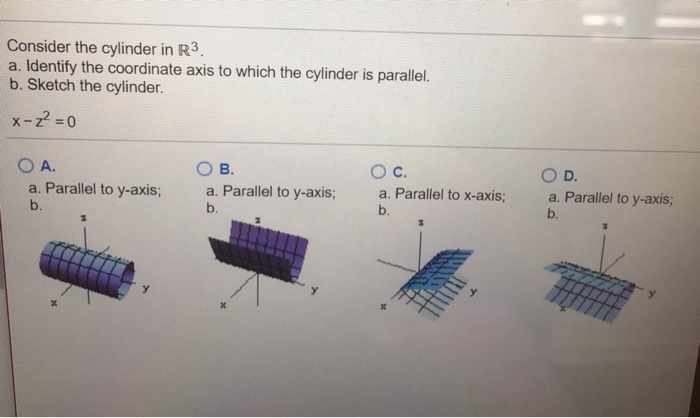 Solved Consider the cylinder in R3. a. Identify the | Chegg.com