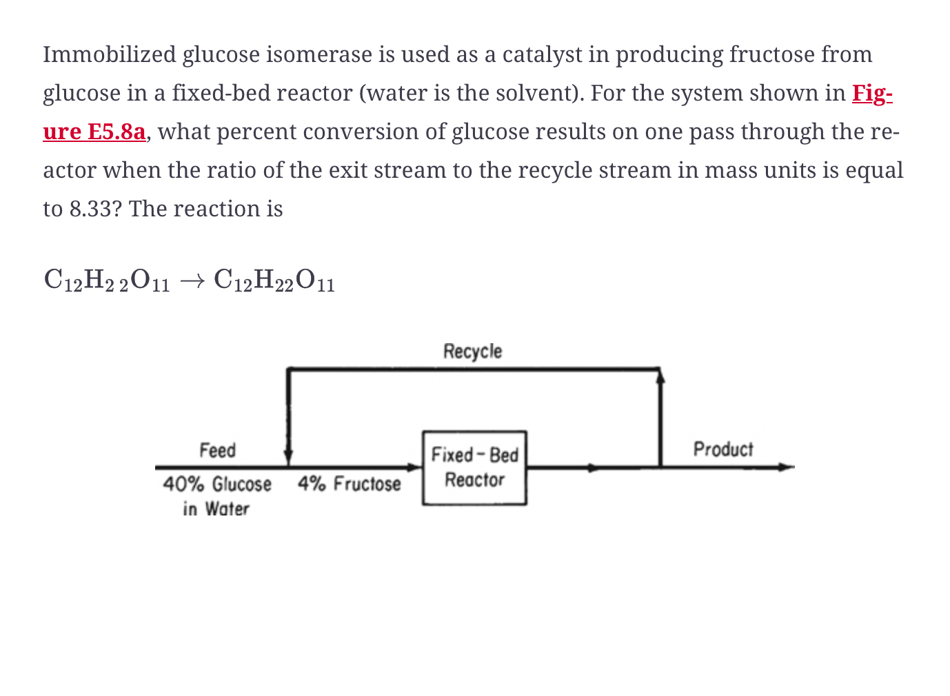 Solved Immobilized glucose isomerase is used as a catalyst | Chegg.com
