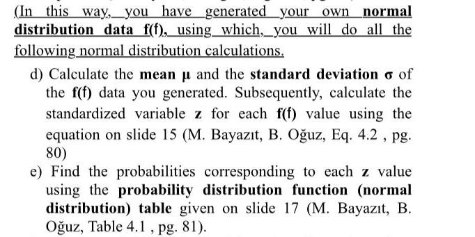 Solved (In this way,_you have_generated your own normal | Chegg.com