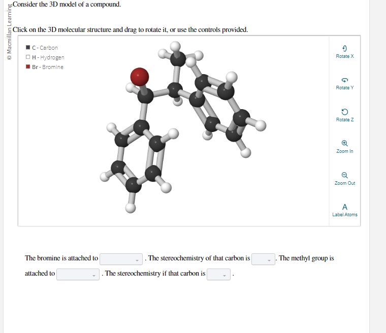 Solved Consider the 3D model of a compound. Consider the 3D | Chegg.com