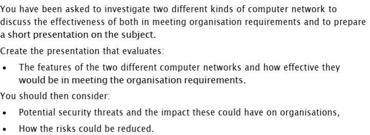 You are working as a junior network engineer for a | Chegg.com