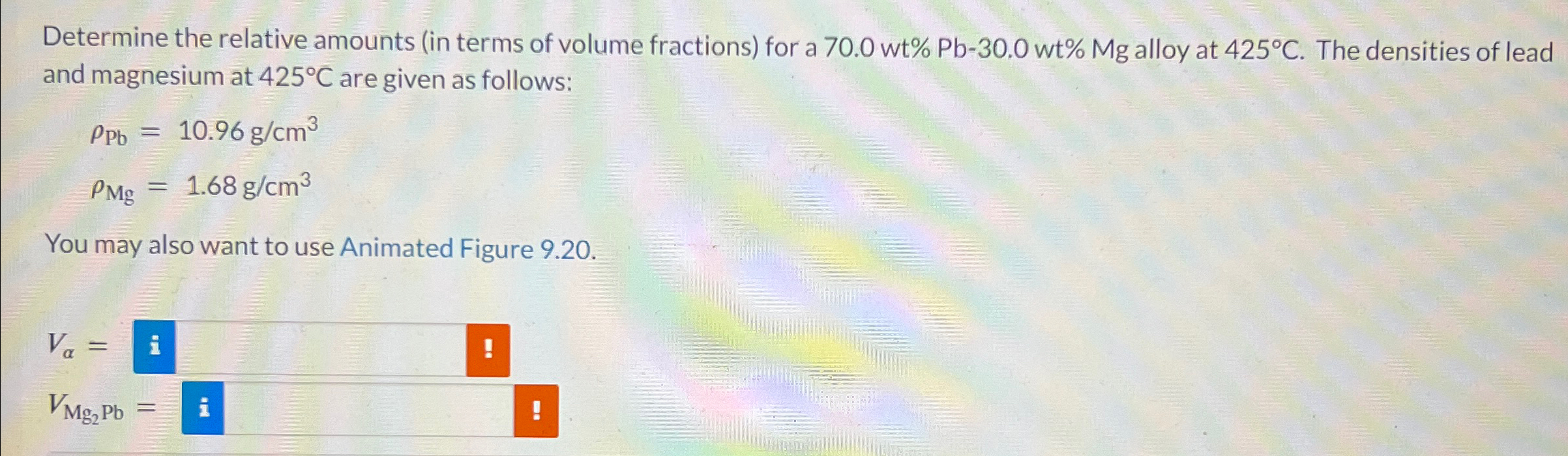 Solved Determine the relative amounts (in terms of volume | Chegg.com