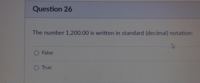 Solved Question 26The number 1,200.00 ﻿is written in | Chegg.com