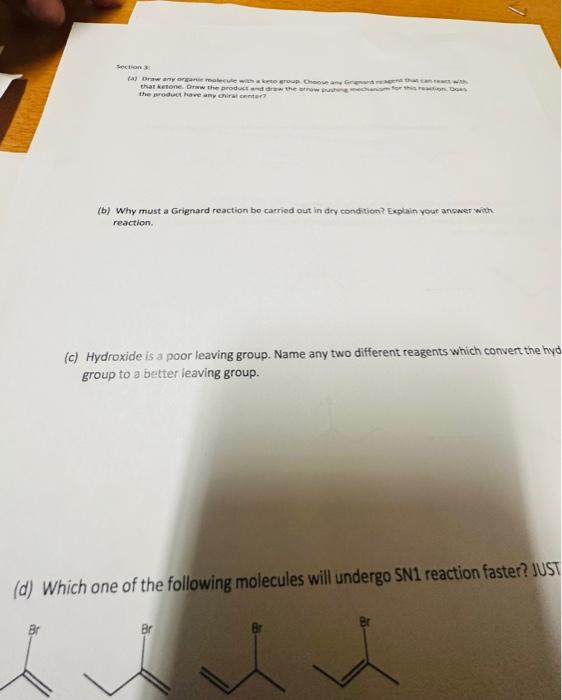 Solved Fecthore 3 the product have any chirat enoter? (b) | Chegg.com