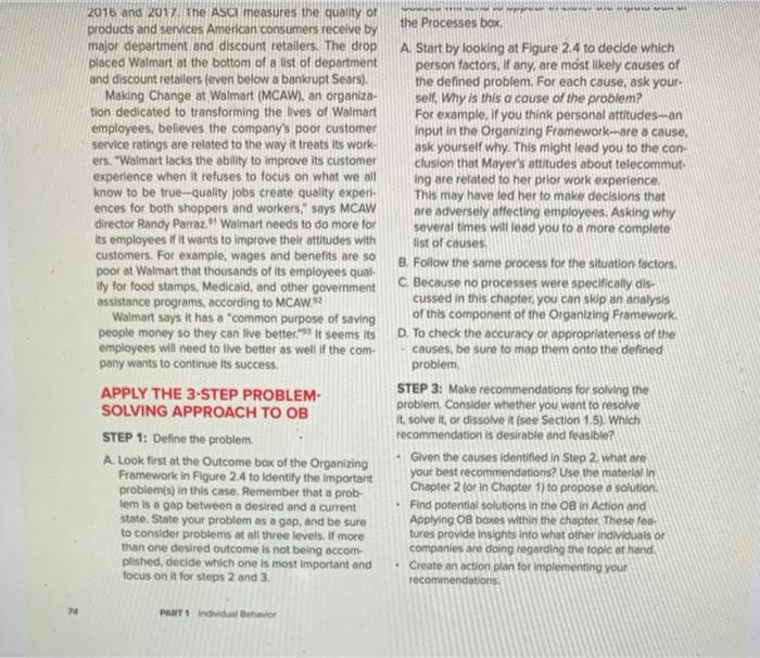 Solved PROBLEM-SOLVING APPLICATION CASE Walmart's Values | Chegg.com