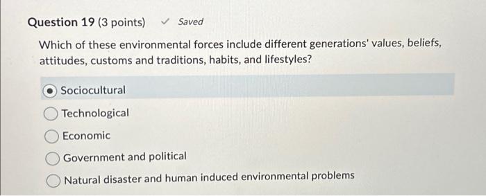 Solved Question 19 (3 points) Saved Which of these | Chegg.com