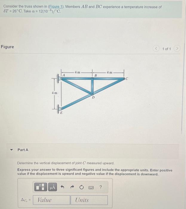 Solved Consider the truss shown in (Figure 1). Members AB | Chegg.com