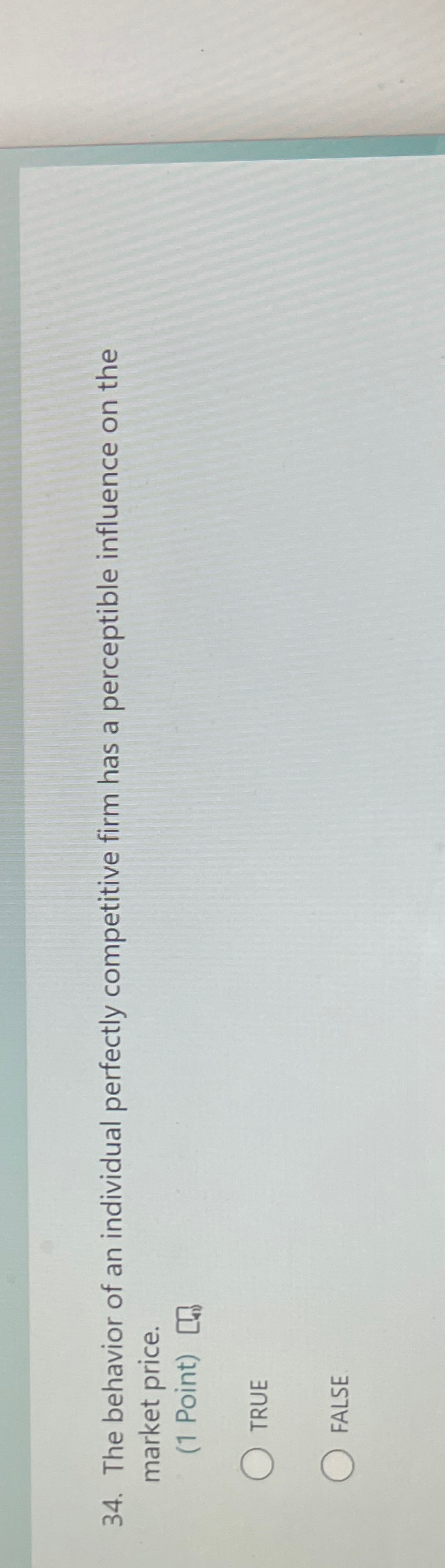 Solved The behavior of an individual perfectly competitive | Chegg.com