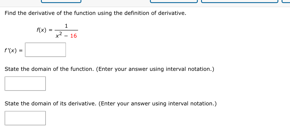 Solved Find the derivative of the function using the | Chegg.com