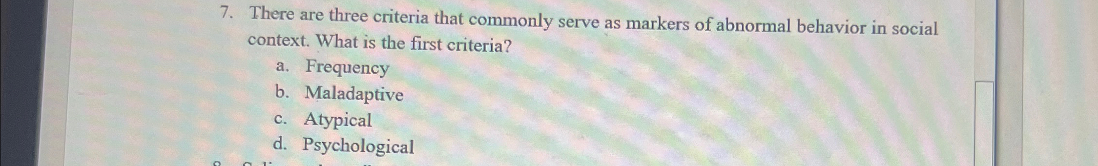 Solved There are three criteria that commonly serve as | Chegg.com
