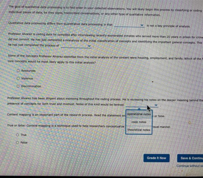 Attempts Average 75 4. Coding and memoing The goal of | Chegg.com