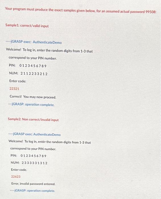 Solved Write a Python class named Authenticate, in a file by | Chegg.com