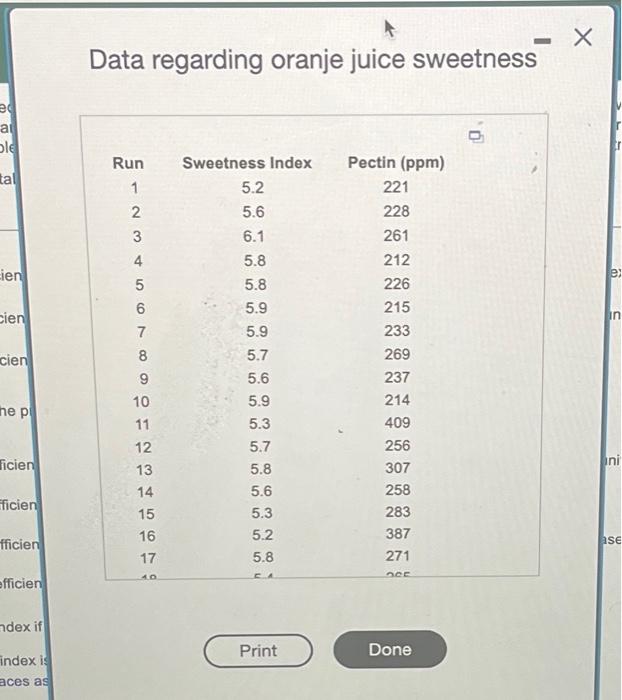 Solved One manulacturer has developed a quantitative index | Chegg.com