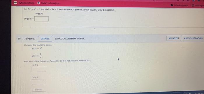 Solved tantra bonge Lut 2-1 and 6) - 2x - 2. Find the | Chegg.com