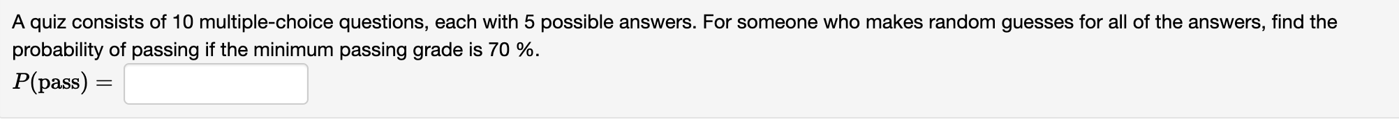 Solved A quiz consists of 10 ﻿multiple-choice questions, | Chegg.com