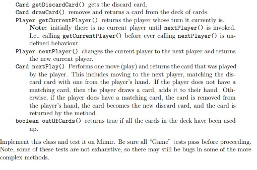 Solved how do you code this in java? changing to next player | Chegg.com