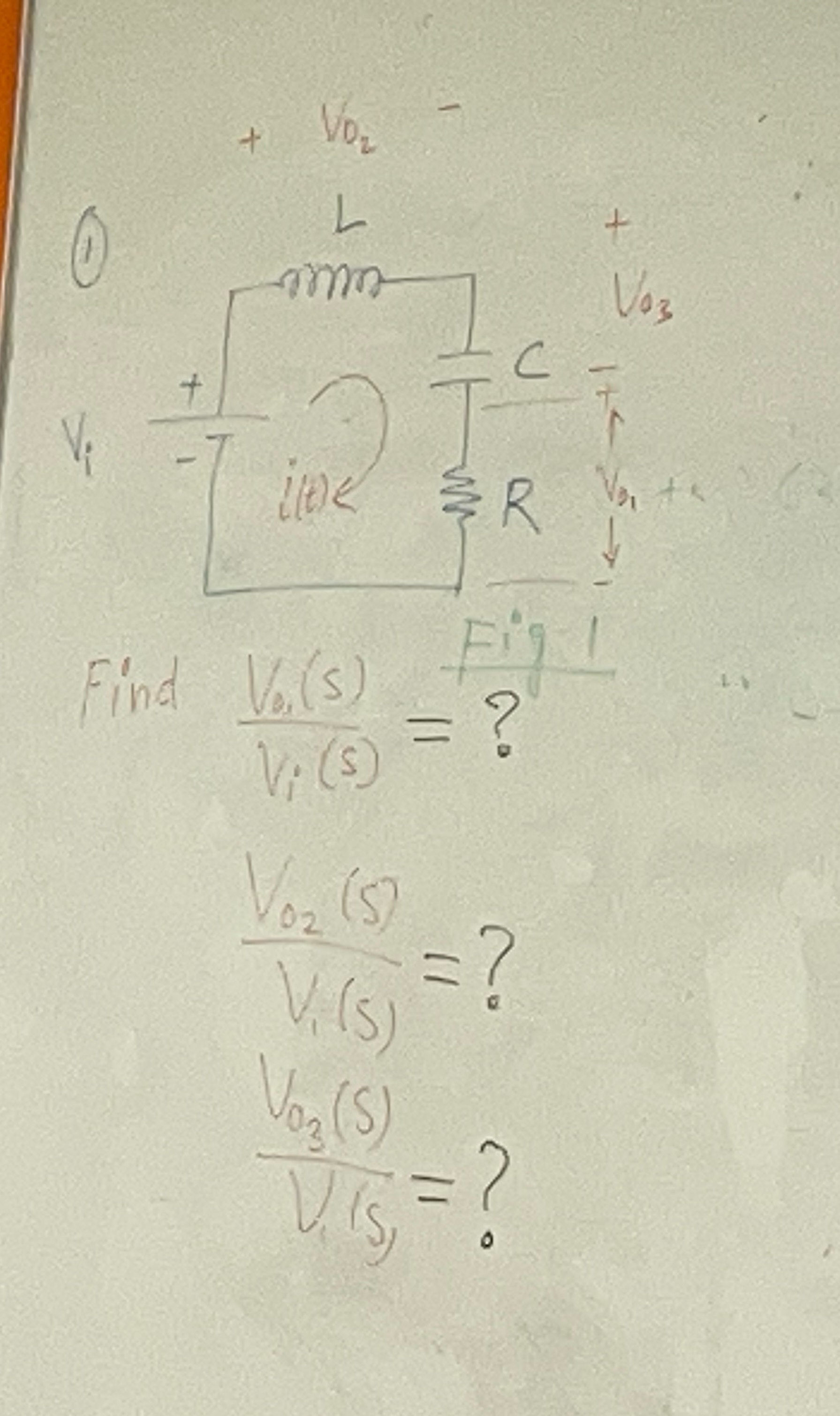 Solved Find V0(s)Vi(s)= ?VO2(s)V1(s)=VO3(s)V1(s)= | Chegg.com