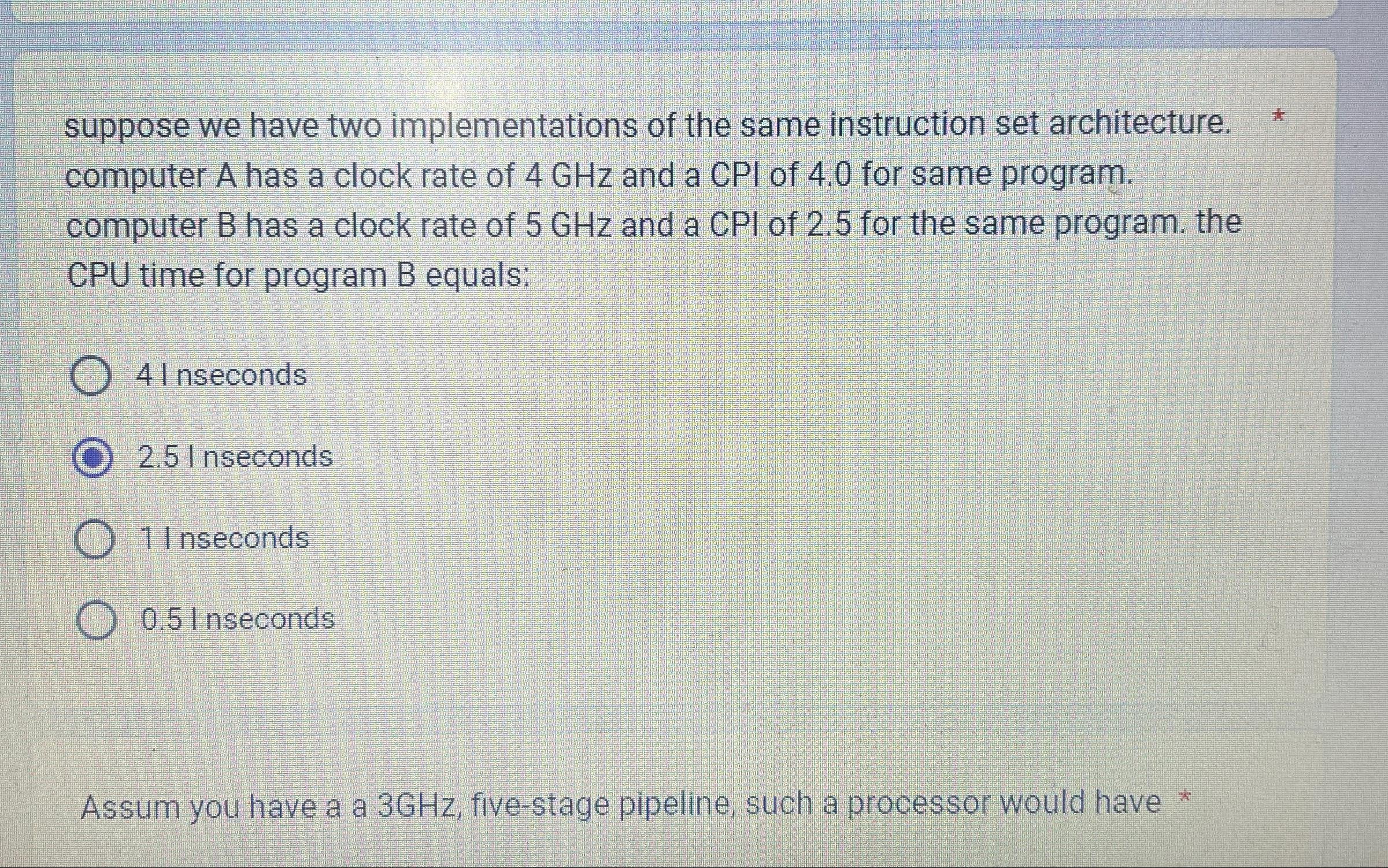 Solved Suppose We Have Two Implementations Of The Same 