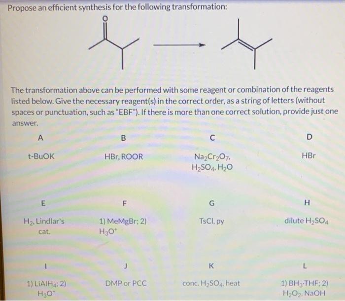 Solved Propose an efficient synthesis for the following | Chegg.com