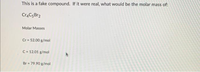 [Solved]: This is a fake compound. If it were real, what wo